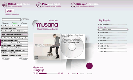 Álbumes de música Online con Musana - Nestavista